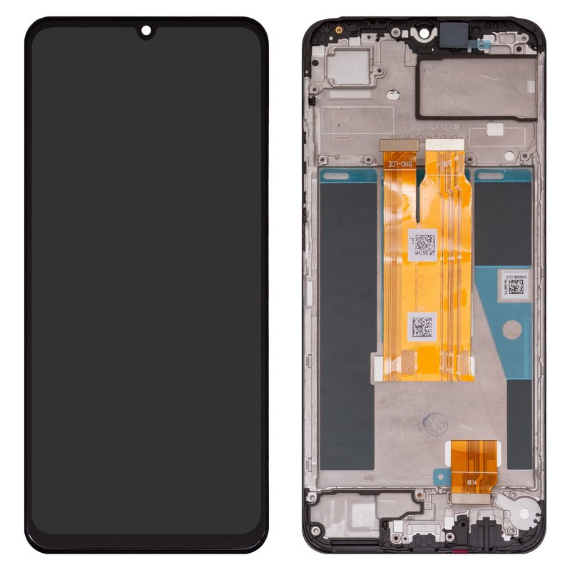 Дисплей для Realme C63 4G, черный, с рамкой, Original (PRC) - GsmServer